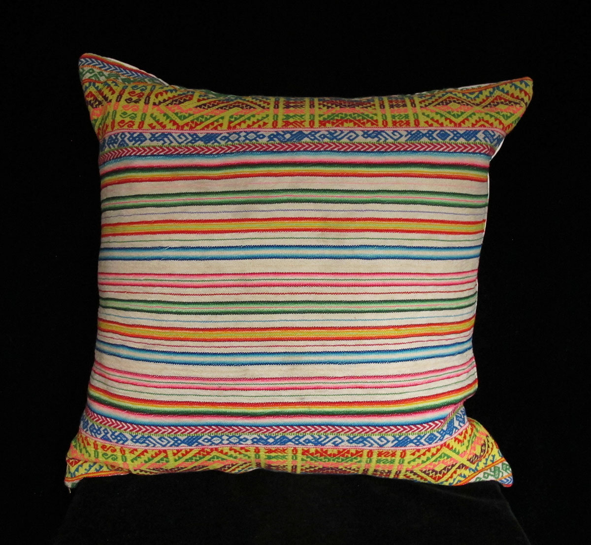 Vintage "Manta" Textile Pillow from Highland Peru | Indigo Arts