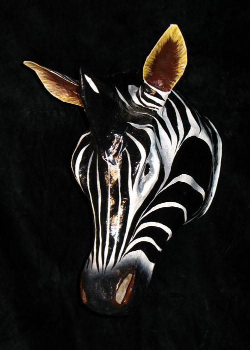 Zebra Carnival Mask | Indigo Arts