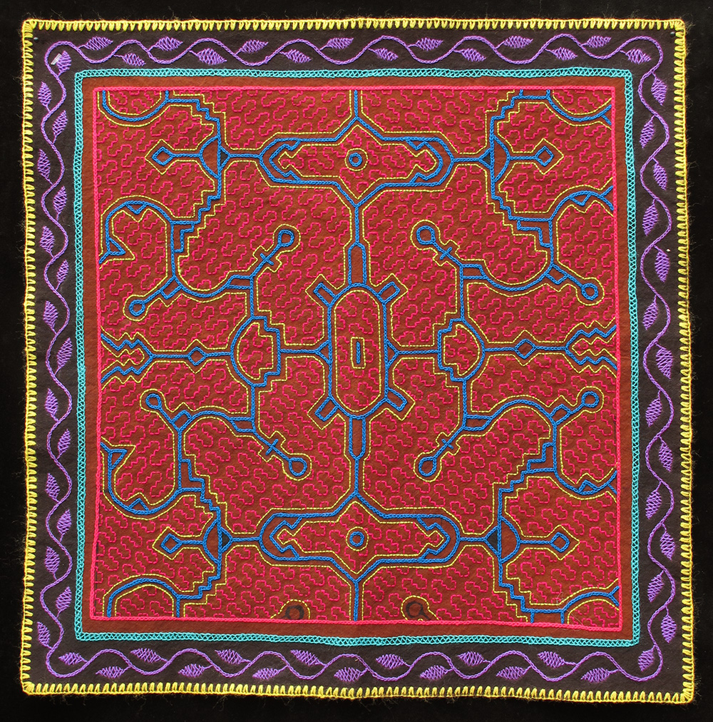 Embroidered Shipibo Cloth | Indigo Arts