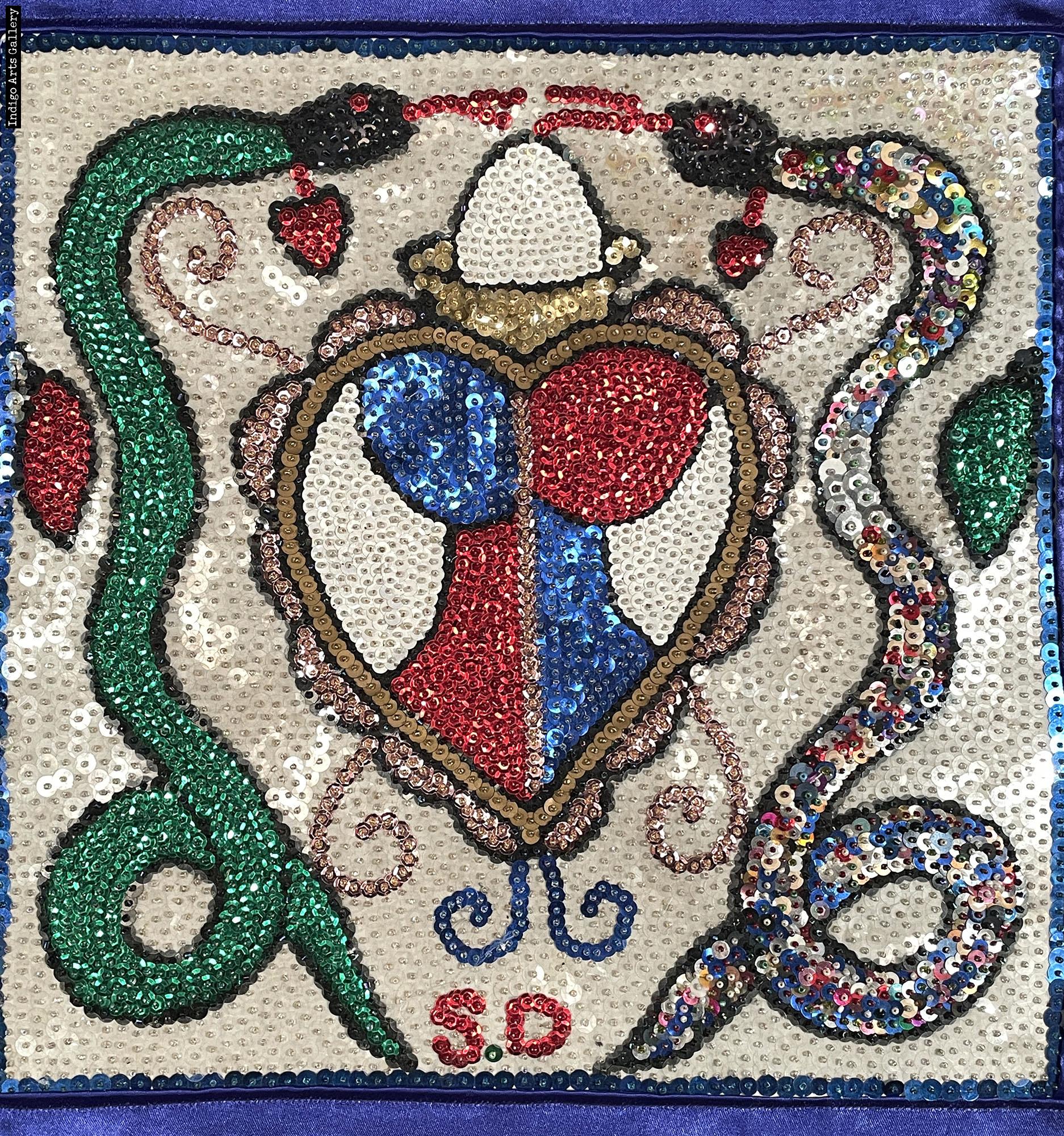 Erzulie and Damballa - Vodou Flag | Indigo Arts