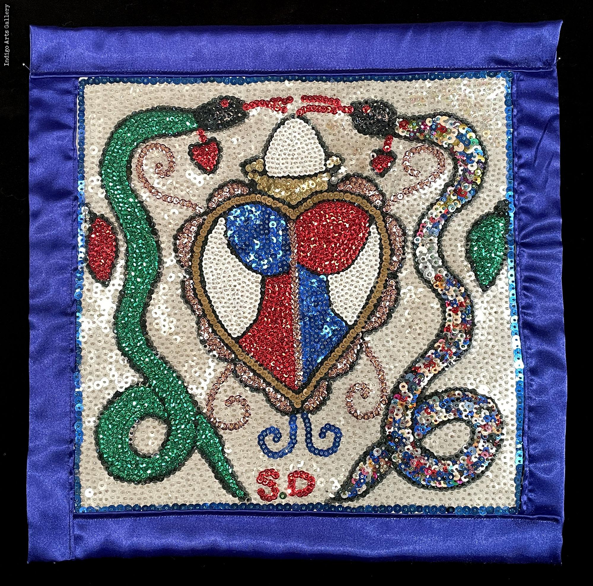 Erzulie and Damballa - Vodou Flag | Indigo Arts