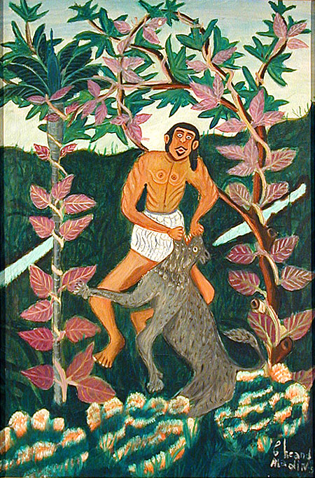 Samson and the Lion | Indigo Arts