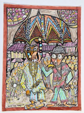 King and his Subjects | Indigo Arts