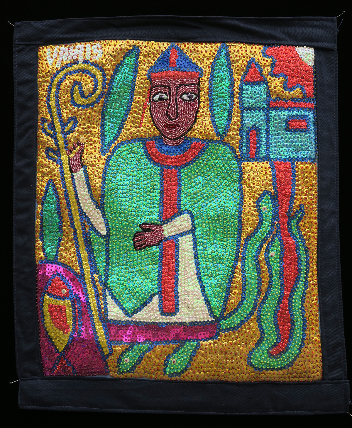 Damballa (St. Patrick) - Vodou Flag | Indigo Arts