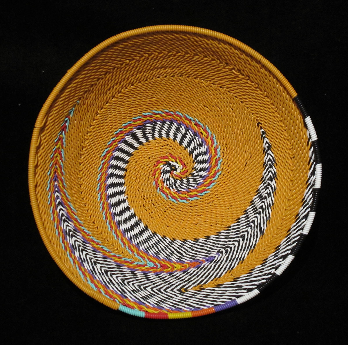 Imbenge Zulu Telephone Wire Basket (bowl shape) | Indigo Arts